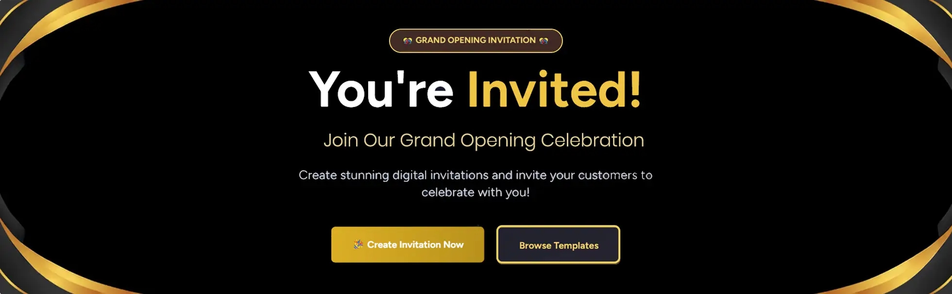 Free Customizable Grand Opening Invitation Templates | Brands.live