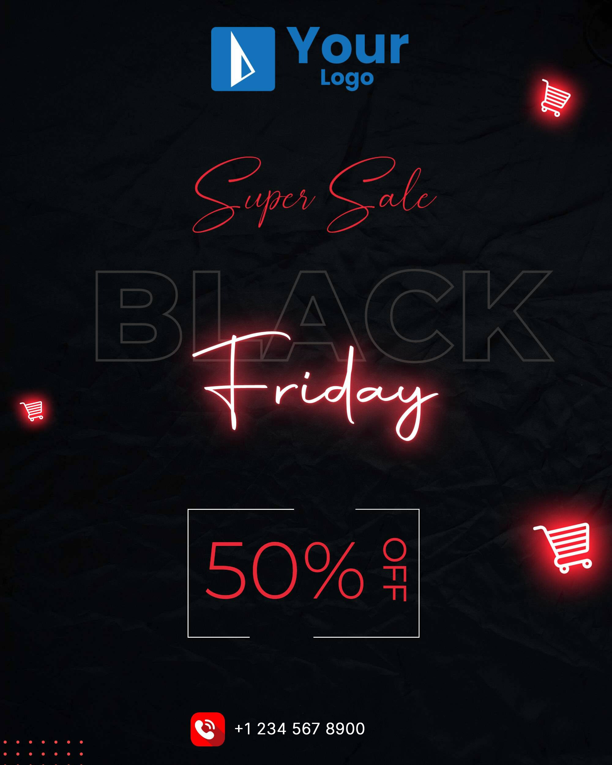 Design Stunning Black Friday Posters with Brands.live: Elevate Your Deals!